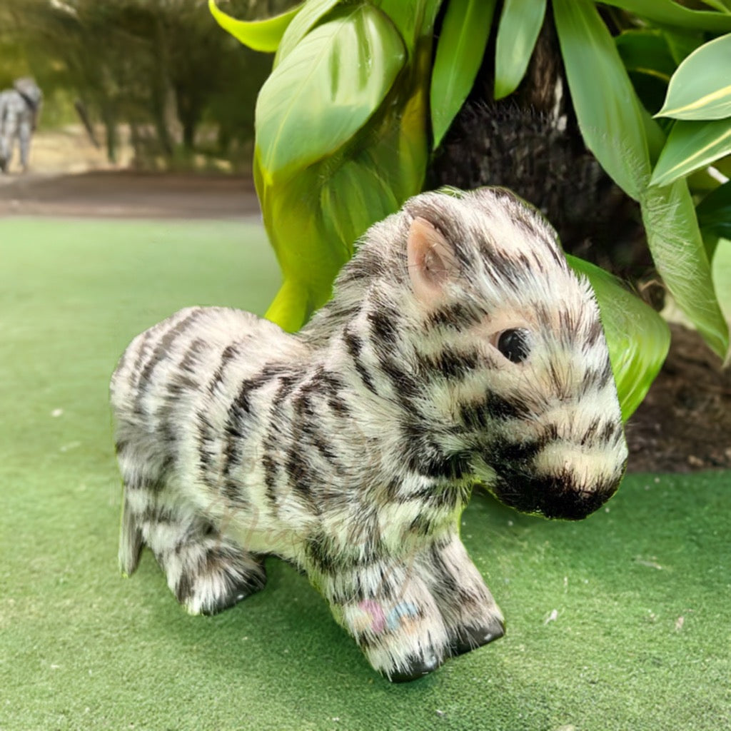 Miniature Silicone Zebra – Loula’s Little Nursery