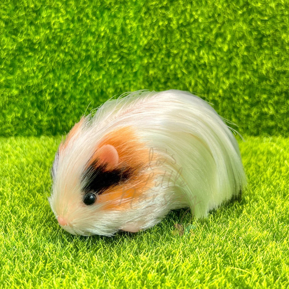 Tri Colour Silkie Silicone Guinea Pig – Loula’s Little Nursery